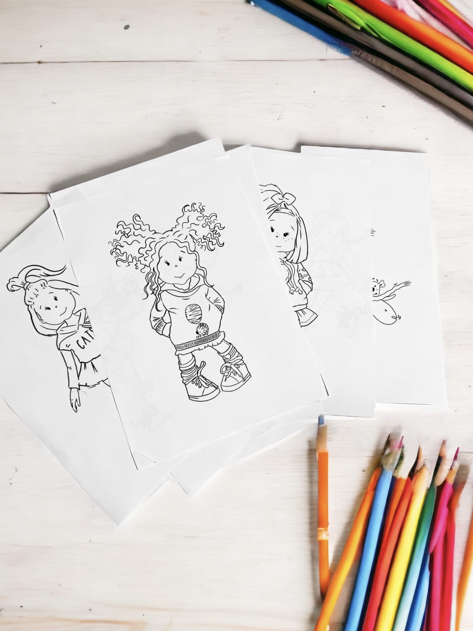 (SUPPORT ME) Colouring Drawings Lullu Dolls